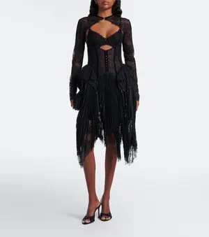 Zimmermann Valiant Cutout Lace Bustier Dress