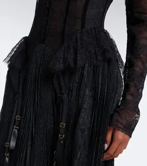 Zimmermann Valiant Cutout Lace Bustier Dress