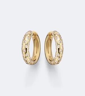 ANITA KO Cosmo 18kt Hoop Earrings With Diamonds