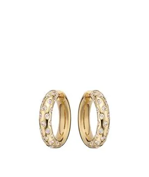 ANITA KO Cosmo Diamond Hoop Earrings - Gold