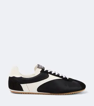 Bottega Veneta Shot Suede-trimmed Sneakers