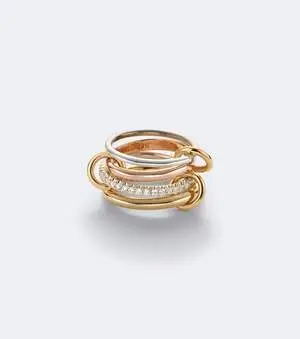 SPINELLI KILCOLLIN Sterling Silver And 18kt Gold Diamond Ring