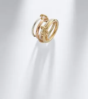 SPINELLI KILCOLLIN Sterling Silver And 18kt Gold Diamond Ring