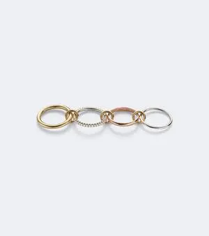 SPINELLI KILCOLLIN Sterling Silver And 18kt Gold Diamond Ring