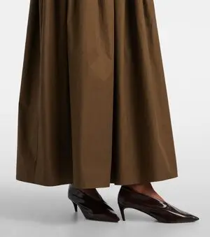 Khaite Nola Cotton Poplin Maxi Dress