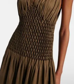 Khaite Nola Cotton Poplin Maxi Dress
