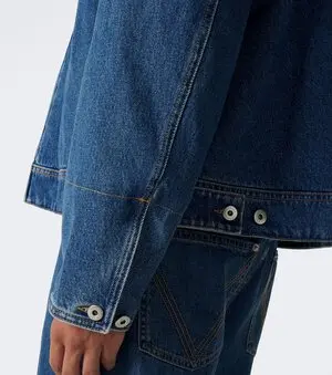 Bottega Veneta Leather-trimmed Denim Jacket