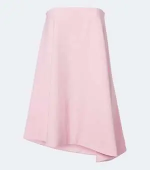 JIL SANDER Virgin Wool Bustier Mini Dress