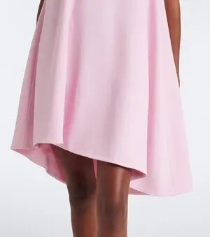JIL SANDER Virgin Wool Bustier Mini Dress