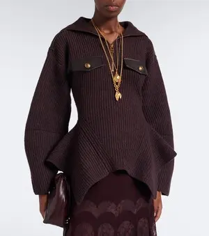 Zimmermann Valiant Wool-blend Half-zip Sweater
