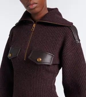 Zimmermann Valiant Wool-blend Half-zip Sweater