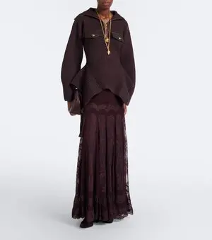 Zimmermann Valiant Wool-blend Half-zip Sweater