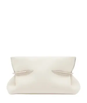 Givenchy Pinch Soft Leather Clutch - White