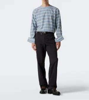 Prada Striped Cotton Twill Shirt