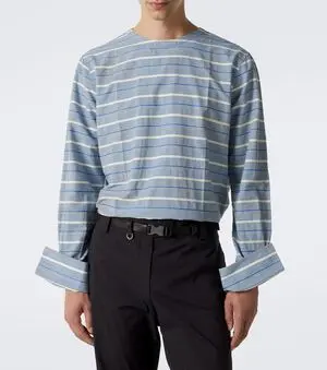 Prada Striped Cotton Twill Shirt