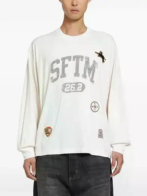 SONG FOR THE MUTE Sftm 26.2 Crew-neck T-shirt - White