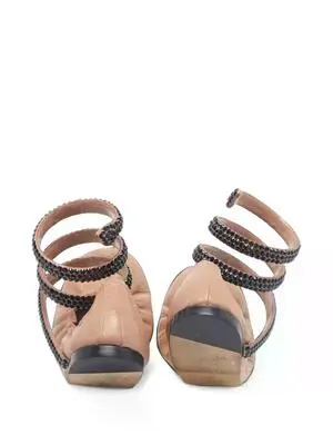 Rene Caovilla Cleo Ankle-wrap Ballet Flats