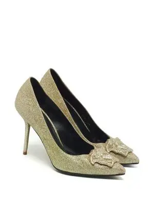 Versace Icon Medusa Glitter Pumps