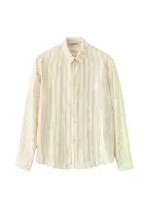 A KIND OF GUISE Fulvio Pinstripe-print Long-sleeve Shirt - Neutrals