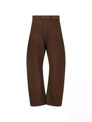 LEMAIRE Belted Curved-leg Trousers