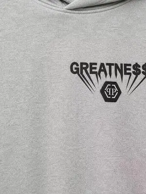 Philipp Plein Fleece Hoodie With Logo Detail