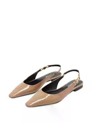 Versace Medusa Patent Leather Flat Pumps