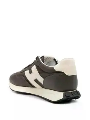 Hogan H601 Logo-patch Panelled Sneakers