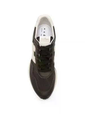 Hogan H601 Logo-patch Panelled Sneakers