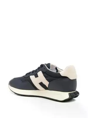 Hogan H601 Logo-patch Panelled Sneakers