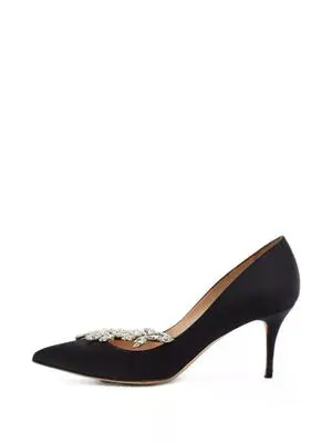 Manolo Blahnik Nadira Crystal-embellished Pumps - Black