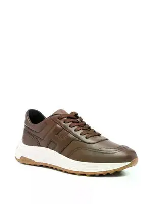 Hogan Hyperlight Logo-patch Leather Sneakers