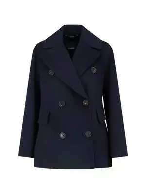 Max Mara Double-breasted Virgin Wool Jacket