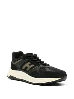 Hogan Hyperlight Panelled Logo Sneakers - Black