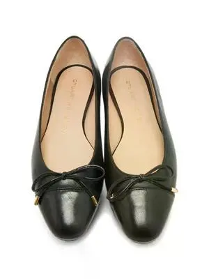 STUART WEITZMAN Bow-detail Ballet Flats - Black
