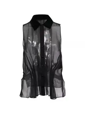 Alexander Wang Sheer Sleeveless Blouse