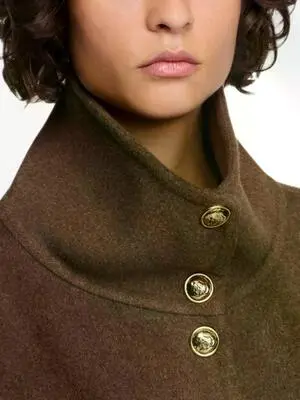 Sandro Double-faced Standing Collar Coat