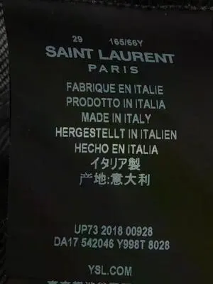 Saint Laurent Coated Skinny Jeans