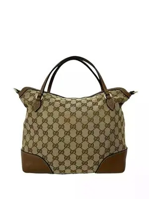 Gucci 2016-2026 Medium Gg Canvas Bree Fold Over Tote Satchel