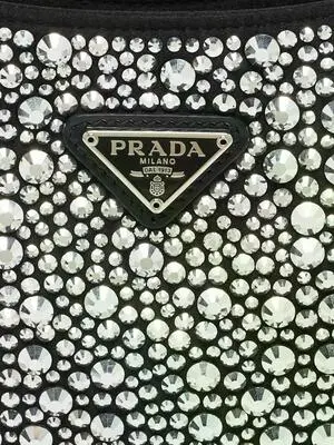 Prada Cleo Crystal-embellished Shoulder Bag