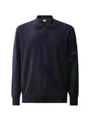 C.P. COMPANY Extrafine Merino Wool Lens Polo Sweater