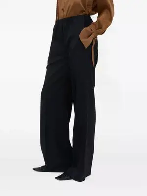 Christian Wijnants Pune Elasticated-waist Wide-leg Trousers - Black