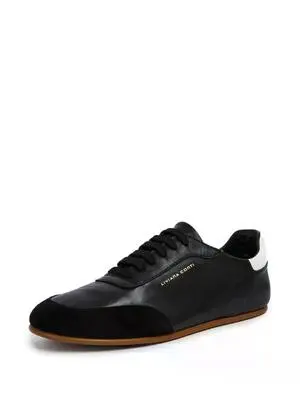 Liviana Conti Suede-panelled Leather Low-top Sneakers
