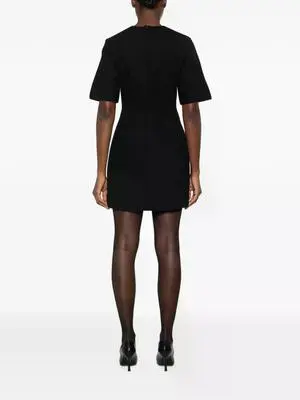 TOTEME Sculptural Short-sleeve Mini Dress