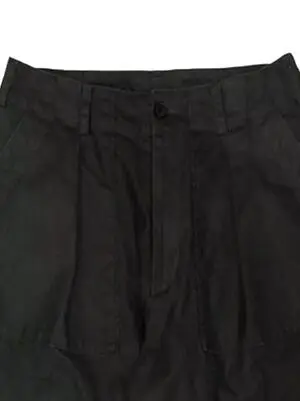 YOKE Coated-cotton Pleated Trousers