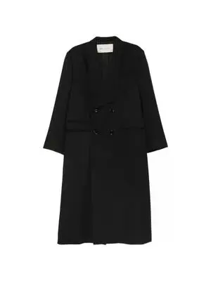 AMI Paris Double-breasted Shawl-collar Coat
