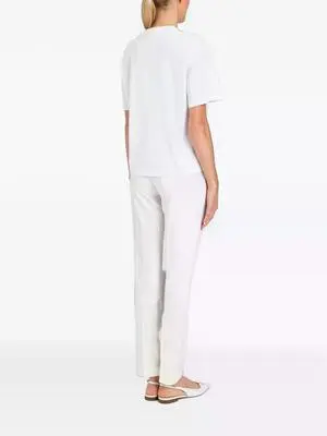 TWINSET Floral-embroidered Graphic-print T-shirt