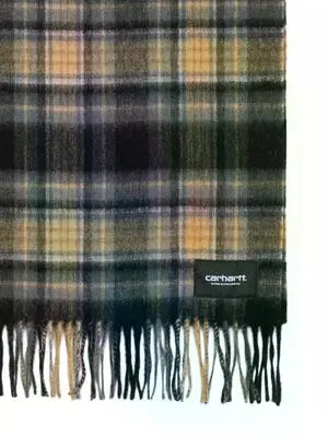 Carhartt Work In Progress Parson Check-pattern Scarf - Black
