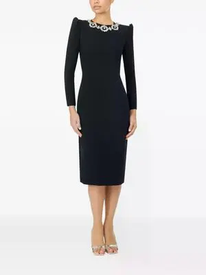 Jenny Packham Mantra Crystal-embellished Dress - Black