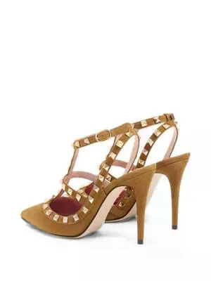 Valentino Garavani Rockstud Suede Pumps 100mm