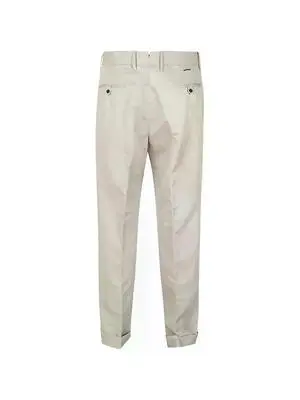 Incotex Pleated-detail Textured Trousers
